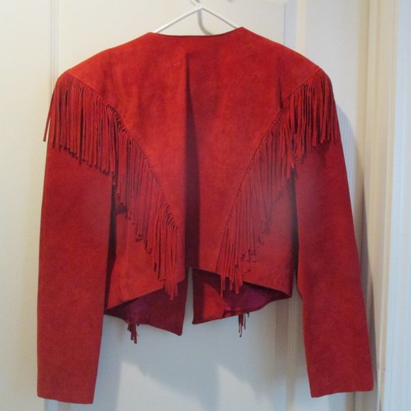 Tony Lama | Jackets & Coats | Vintage Tony Lama Womens Red Suede Jacket ...